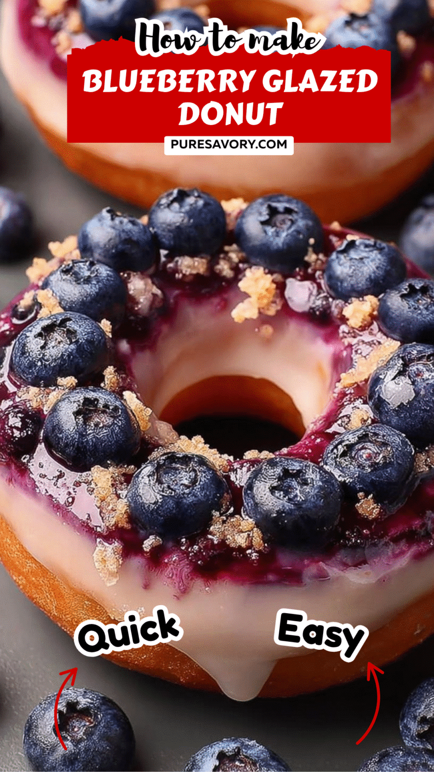 Blueberry Glazed Donut: A Delightful Recipe For Sweet Treat Lovers