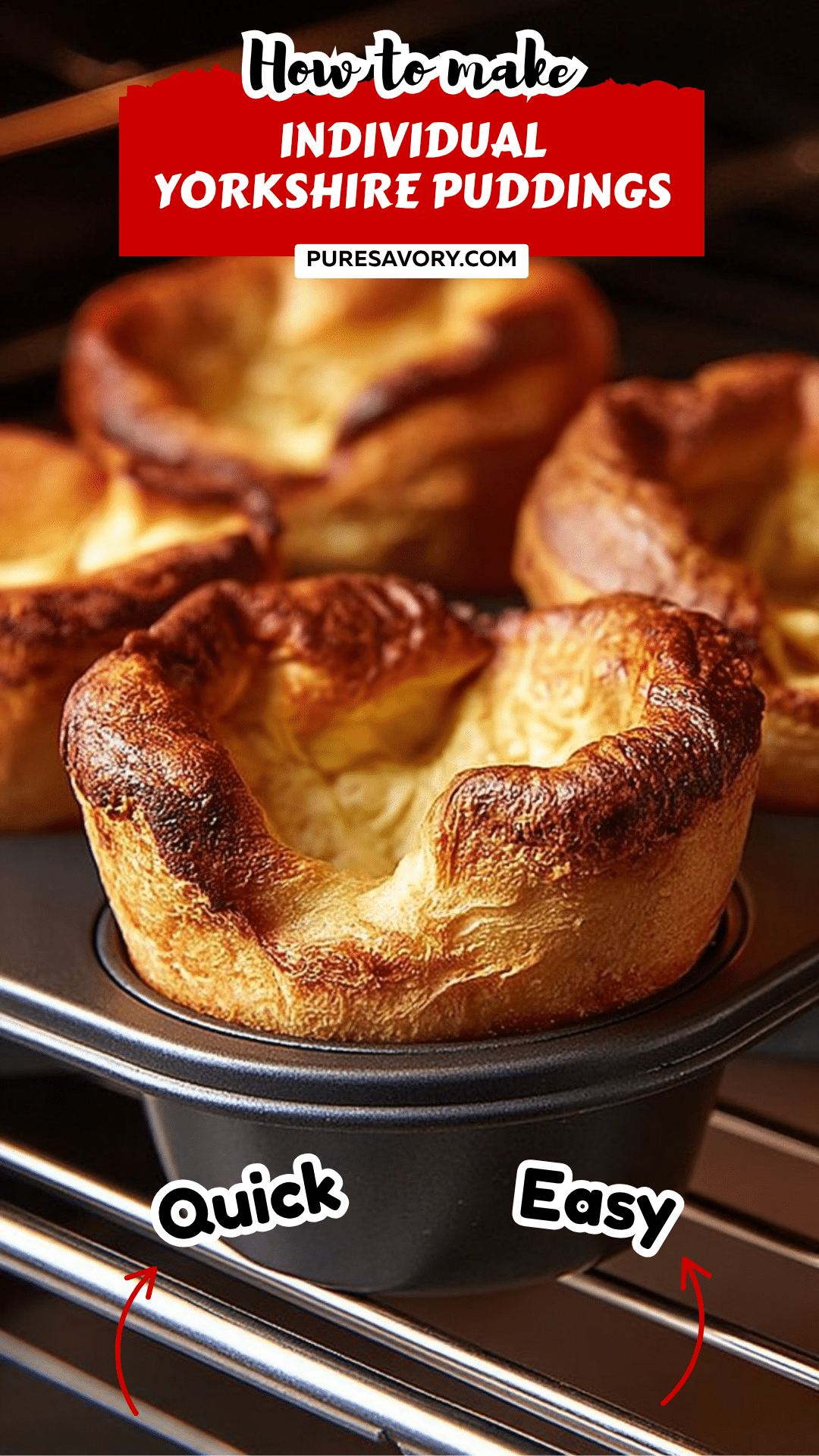 Individual Yorkshire Puddings: Perfectly Fluffy And Deliciously Easy Recipe