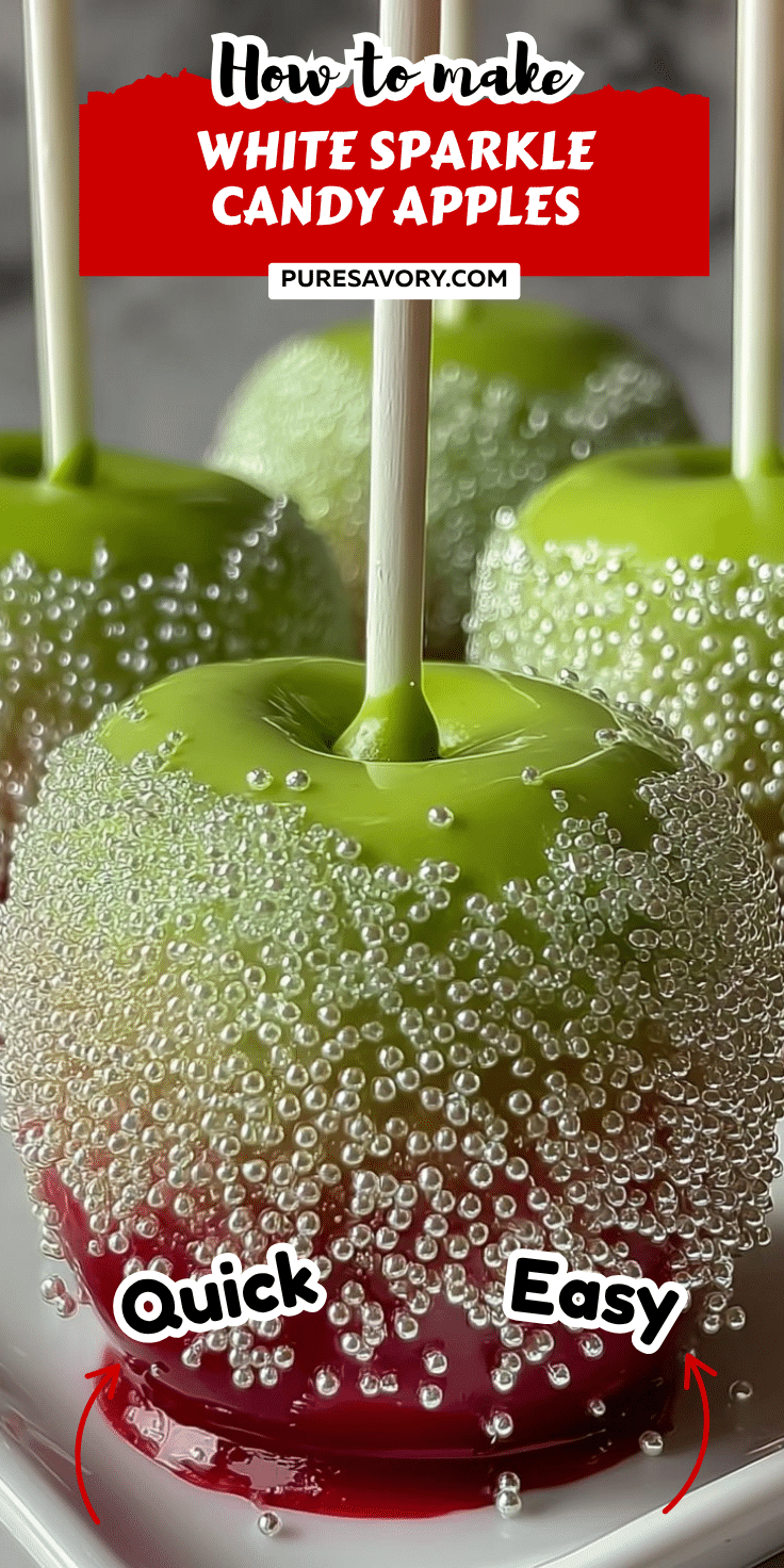 White Sparkle Candy Apples: Delightful Treats For Any Occasion