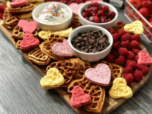 Valentine's Day Waffle Board: A Sweet And Creative Breakfast Delight