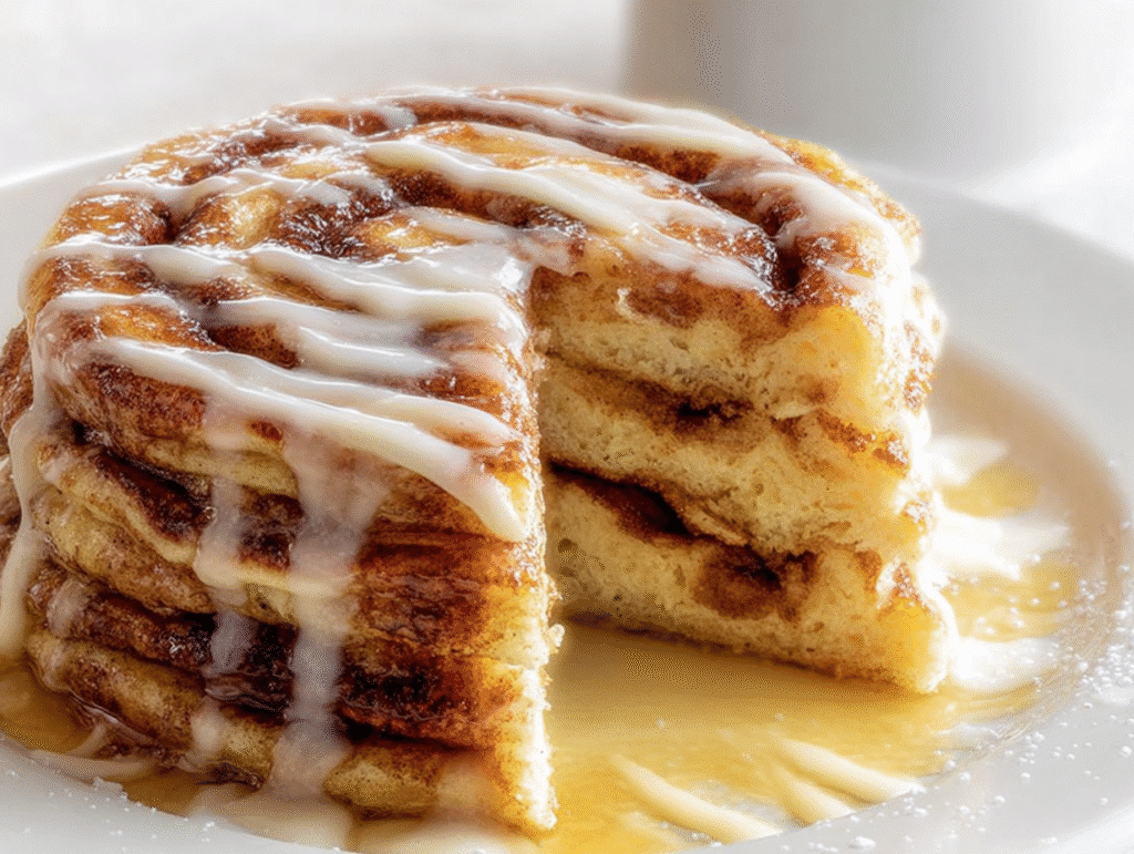 Cinnamon Roll Pancakes Recipe