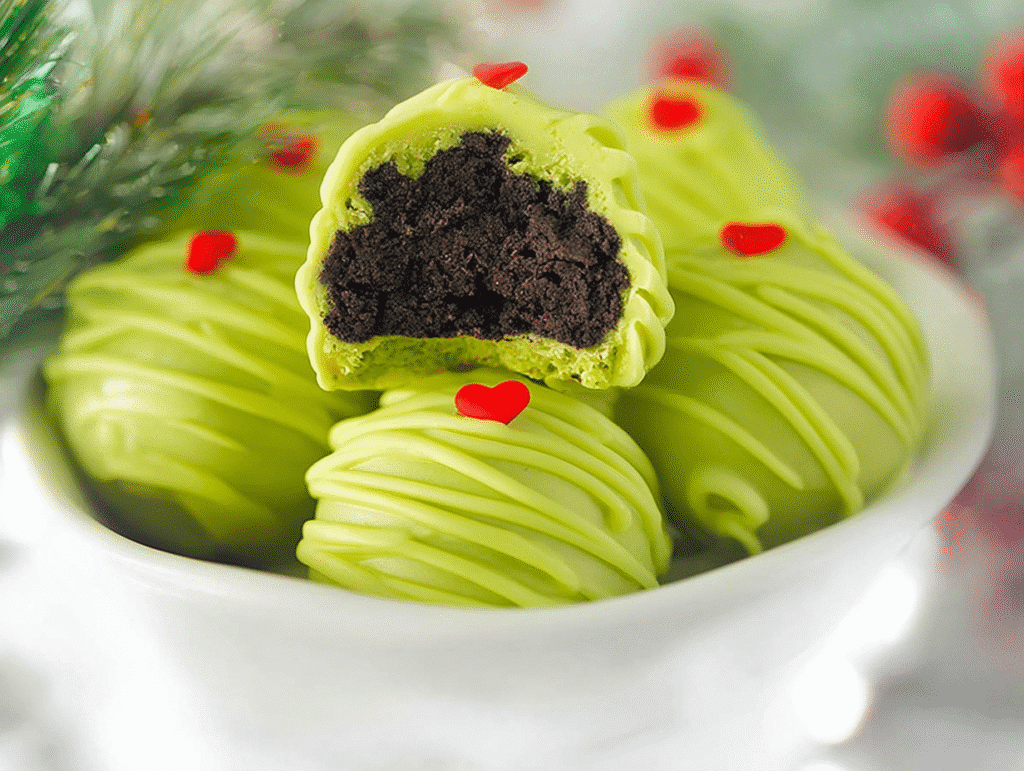 Delicious Grinch Oreo Balls Recipe