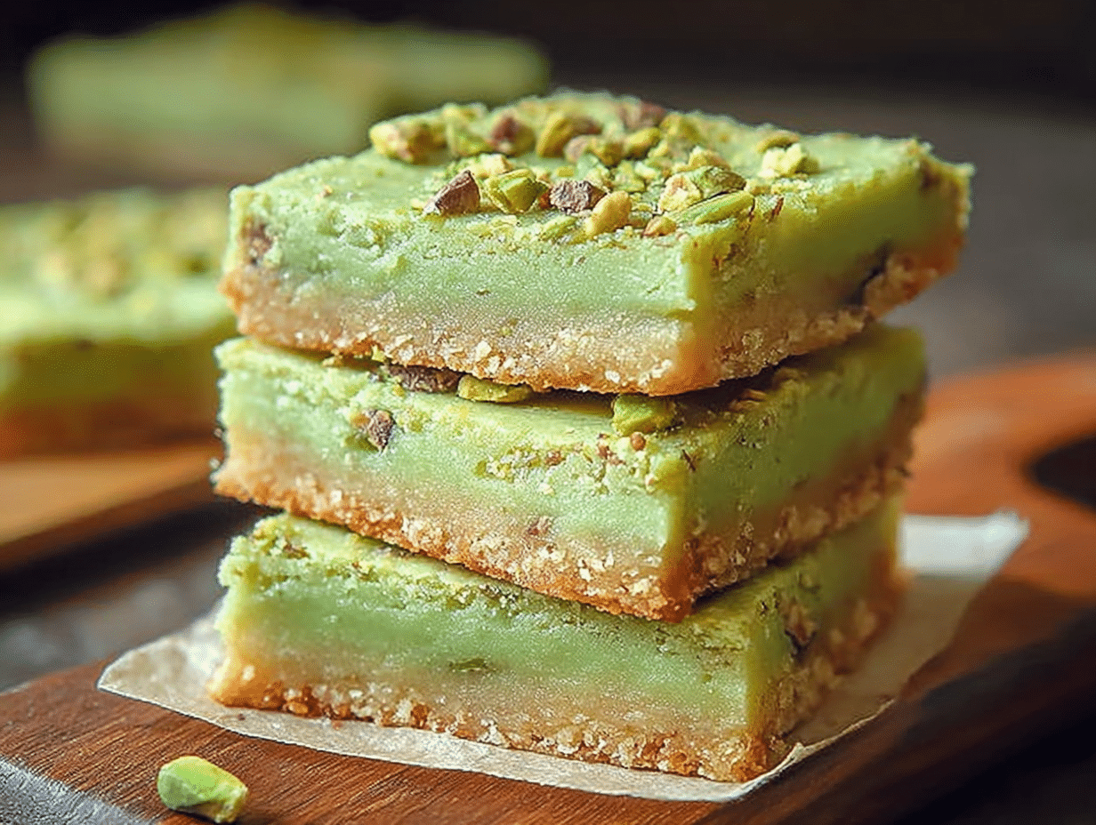 Pistachio Cookie Bars Recipe
