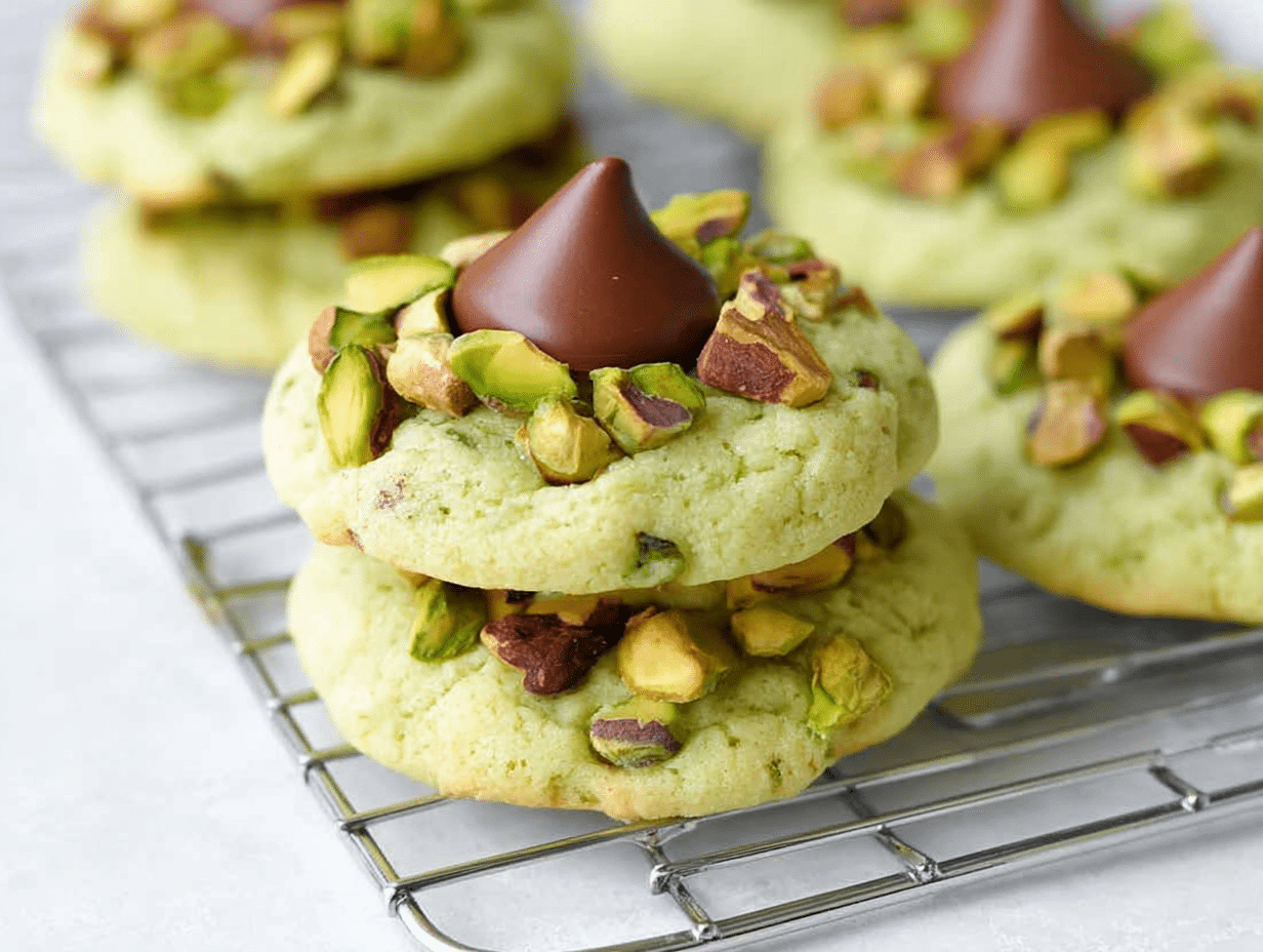 Pistachio Kiss Pudding Cookies Recipe