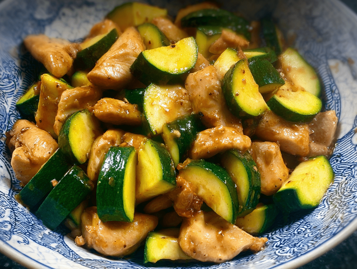 Simple Chicken Zucchini Stir Fry