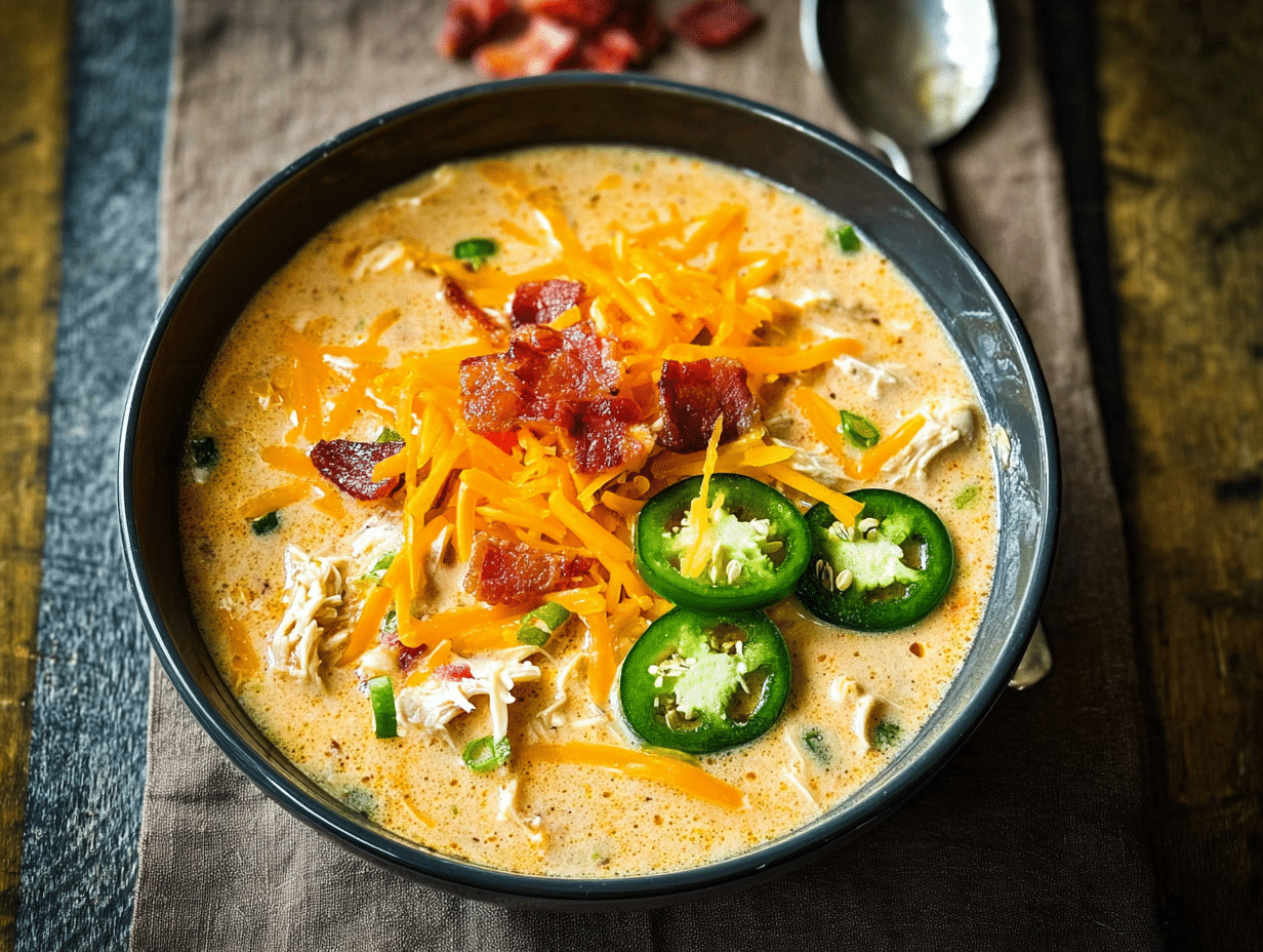 Spicy Jalapeno Popper Chicken Soup Recipe
