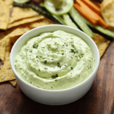 St. Patrick's Day Avocado Ranch Dip With Veggie Tray