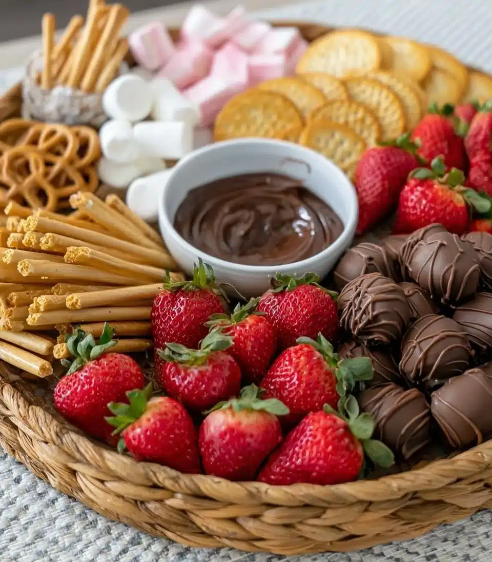 Chocolate Strawberry Platter
